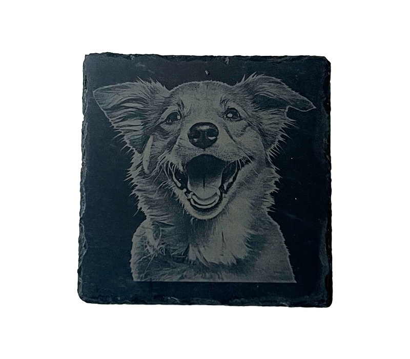 Custom Engraved Slate Square Coaster – TREXY CUSTOMS